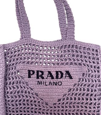 Prada Crossbody Bags - Prada Raffia - Purple - Gr. unisize - in Lila - für Damen