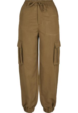 Urban Classics Ladies Viscose Twill Cargo Pants summerolive M