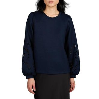Vila Sweatshirt avec manches ajour&eacute;es
