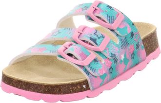 Superfit M&auml;dchen Fussbettpantoffel 1-800113 Hausschuhe, Hellgr&uuml;n Mehrfarbig 7520, 29 EU