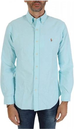 Ralph Lauren Homme, Chemises, Bleu, Taille: 2XL Custom Fit Oxford Shirt