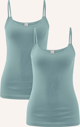 Hessnatur Hessnatur Spaghetti Top Fitted 2er-Set blau