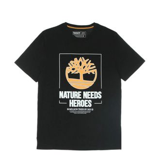 Timberland Tee-shirt noir &agrave; manches courtes - Homme - Tops - Noir - Taille: XL