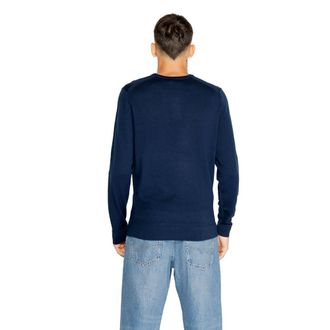 Calvin Klein Recycled Wool Crew Neck Sweater - Blue