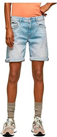 Pepe Jeans London Coquelicot Short en Jean, Bleu (Denim-PE6), 28W Femme