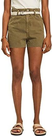 Esprit EDC by Short pour Femme 033CC1C301-350/KHAKI - Vert - Taille 32, 350/kaki Vert., 34