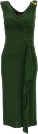 Max Mara Femme, Robes, Vert, Taille: 40 FR Viscose Jersey Midi Dress