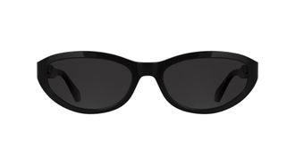 Calvin Klein Jeans Womens Sunglasses CKJ25618S - Black with Solid Grey Lens