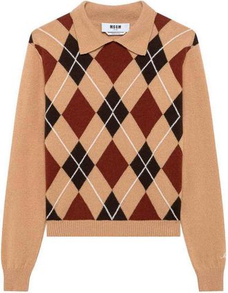 Msgm M. S.G. M. Rundhalspullover - Bunt