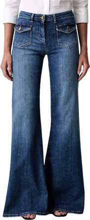 Elisabetta Franchi Damen, Jeans, Blau, W26Gr&ouml;&szlig;e