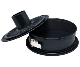 RBV BIRKMANN Birkmann, Springform mit 2 B&ouml;den, &Oslash; 26 cm, Karbonstahl, emaillierter Flach- und antihaftbeschichteter Rohrboden, Edelstahlverschluss, PFOA-frei, extra