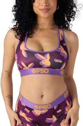 PSD Soutien-gorge de sport Playboy pour femme avec tissu en microfibre respirant, Pb 3D Tumble, Taille M