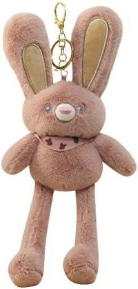 Generic Pendentif en peluche de porte-cl&eacute;s de lapin, pendentif en en peluche - Dou&eacute;e de lapin de dessin anim&eacute; en peluche dr&ocirc;le,Porte-cl&eacute;s en peluche dimage de