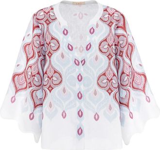 Ivi Seaside Collection Ivi, Femme, Blouses et Chemises, Multicolore, Taille: 40 FR Fresco Blouse