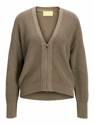 Jack & Jones JACK & JONES Damen Strickjacke Jjxx Jxeliza Ls Twist Cardigan Knit Noos, Brindle, L