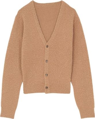 R13 Femme, Pulls, Brun, Taille: 40 FR Split Hem Cardigan