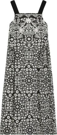 Max Mara Femme, Robes, Noir, Taille: 44 FR Wkimoli Printed Cotton Voile Dress