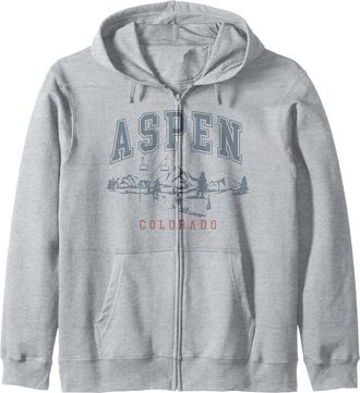 Trendy Apparel Aspen Colorado Skiiing Under Ski Lift Kapuzenjacke