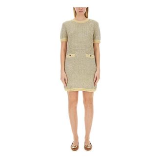 Tory Burch Velvet Dress - - Dresses - Damen - Beige - M