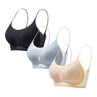 Generic Sous-v&ecirc;tements pour homme - Soutien-gorge confortable en maille respirante - R&eacute;sistant &agrave; labrasion - Respirant - Combinaison thermique pour homme, Or 