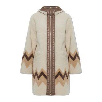 Bogner Manteau Niva L en Shearling - Femme - Vestes - Beige - Taille: 42 FR