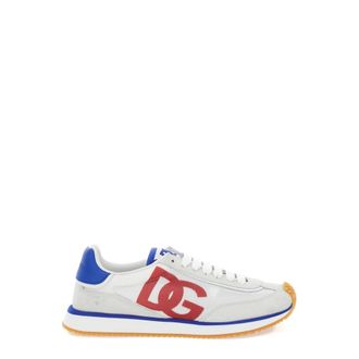 Dolce & Gabbana Multicolor Sneakers Spitz Zehen Schn&uuml;rung DG Logo - - Shoes - Damen - Mehrfarbig - 36 EU