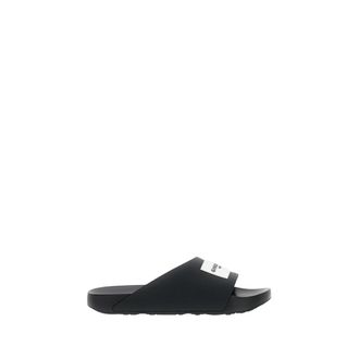 Givenchy Label Slide Flat Mule - - Shoes - Herren - Schwarzk - 45 EU