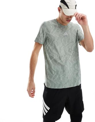 adidas adidas Running - Ultimate Climacool - T-shirt tiss&eacute; - Vert