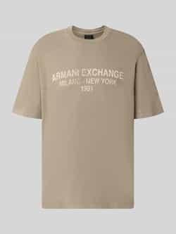 A|X Armani Exchange Relaxed Fit T-Shirt aus reiner Baumwolle mit Logo-Print