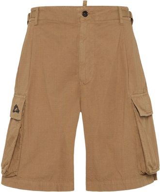 Dsquared2 short en coton à poches cargo - Tons neutres