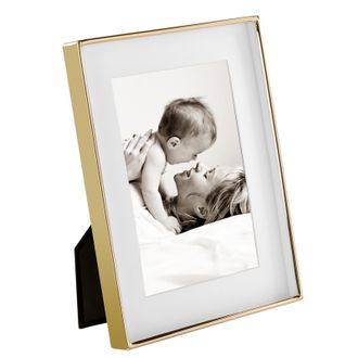 Fink Bilderrahmen Fotoma&szlig; 13x18 cm goldfarbene Leiste Fotorahmen