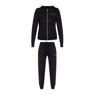 Emporio Armani Hoodie und Sweatpants Set - - Sport - Damen - Schwarzk - S