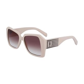 Karl Lagerfeld Femme, Accessoires, Blanc, Taille: ONE Size Lunettes de soleil &agrave; monture inject&eacute;e avec verres d&eacute;grad&eacute;s