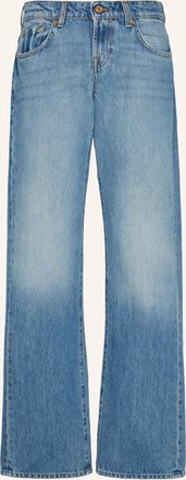 7 For All Mankind Jeans Low Straight Straight Fit blau
