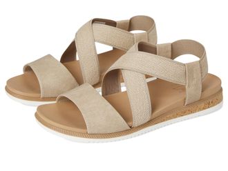 Skechers Desert Kiss Damen-Sandalen, niedrig, Taupe, 36.5 EU