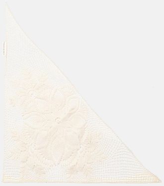 Magda Butrym &Eacute;charpe en crochet de coton &agrave; fleurs