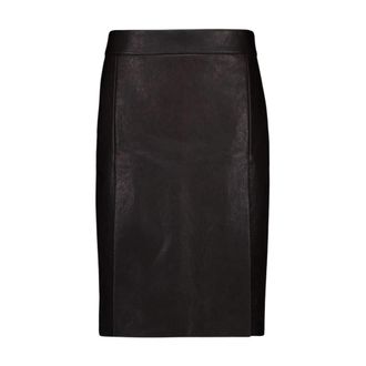 Ferragamo Leder-Midi-Rock - - Skirts - Damen - Braun - XS