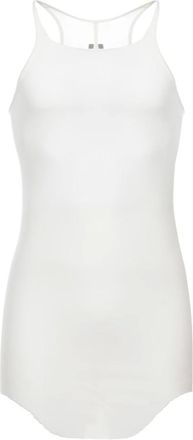 Rick Owens Homme, Tops, Blanc, Taille: S T-shirt en Viscose et Soie