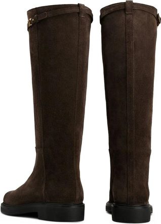 Tod's Calf Suede Boots - Brown