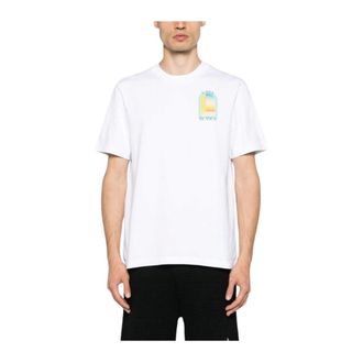 Casablanca Homme, Tops, Blanc, Taille: 2XL T-Shirt