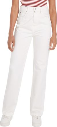 Tommy Hilfiger Damen Jeans Hose Relaxed Bootcut, Weiß (Ecru), 24W/32L