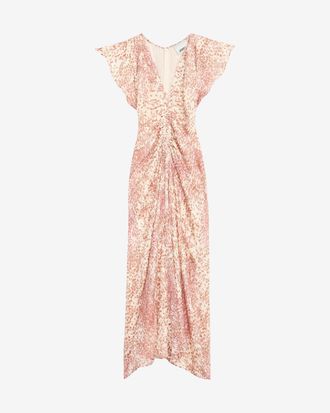 Isabel Marant Robe Lyndsay - Femme - Light Red/ecru - Taille 42 - Isabel Marant