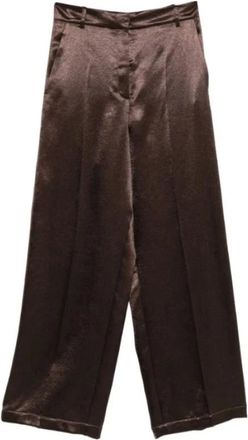 Alysi Femme, Pantalons, Brun, Taille: 38 FR Wide Pantalons