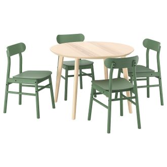 IKEA LISABO / R&Ouml;NNINGE Tisch und 4 St&uuml;hle