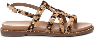 Carmela Damen 162392 Flache Sandalen, Leopard, 37 EU