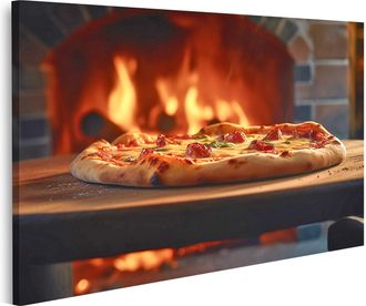Islandburner Bild auf Leinwand Pizza Im Holzofen Gezaubert Bilder Wandbilder Poster