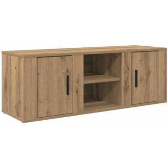 vidaXL vidaXL Meuble TV Ch&ecirc;ne artisanal 100 x 31,5 x 35 cm Bois ding&eacute;nierie