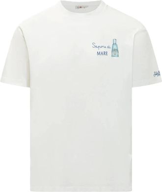 MC2 Saint Barth Homme, Tops, Blanc, Taille: XL Portofino Front Print T-Shirt