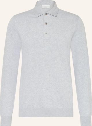 Profuomo Profuomo Strick-Poloshirt grau