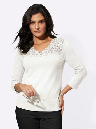 Cr&eacute;ation L T-Shirt Modal-Mix-Shirt Kurzarm